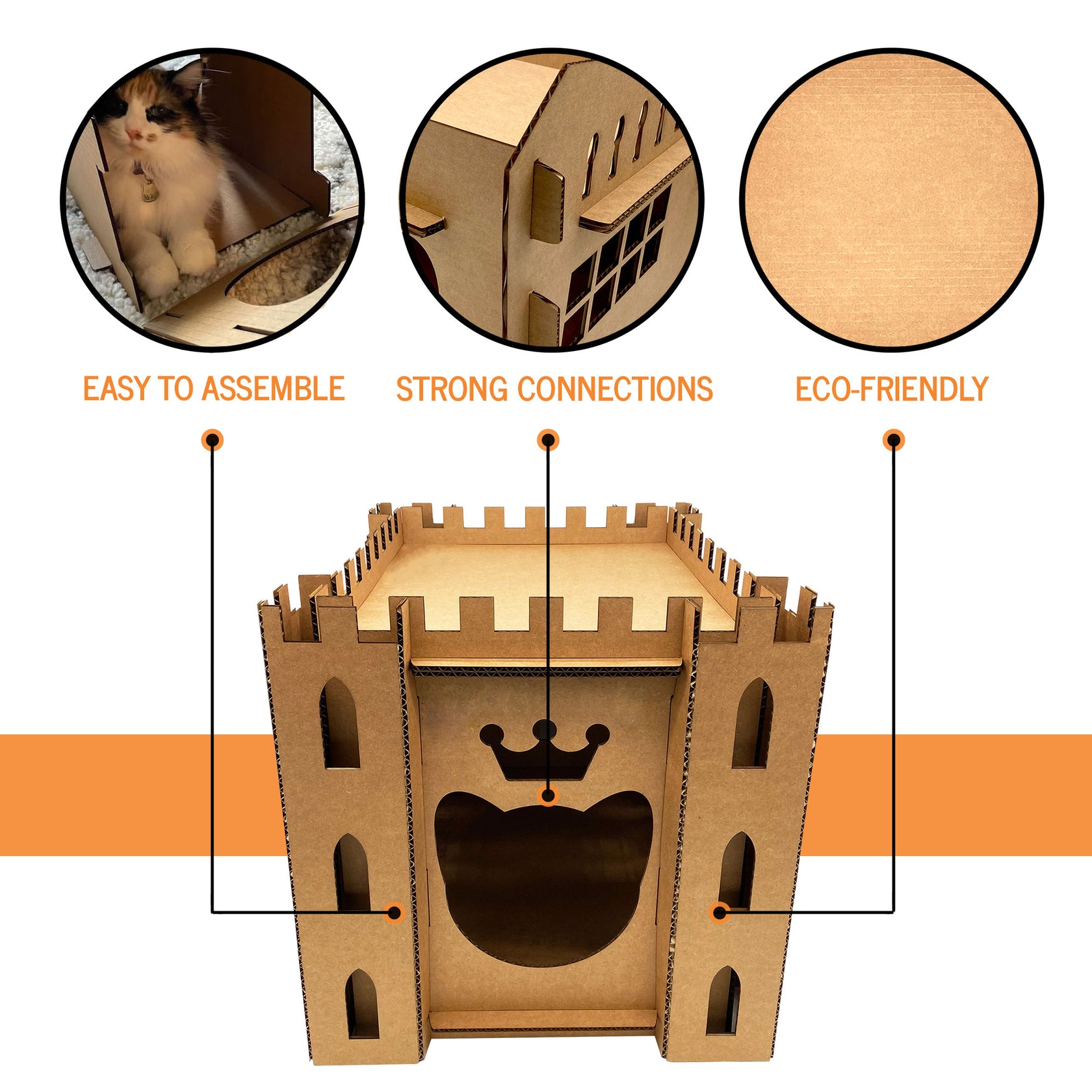 Cat Castle | Cardboard Cat Homes