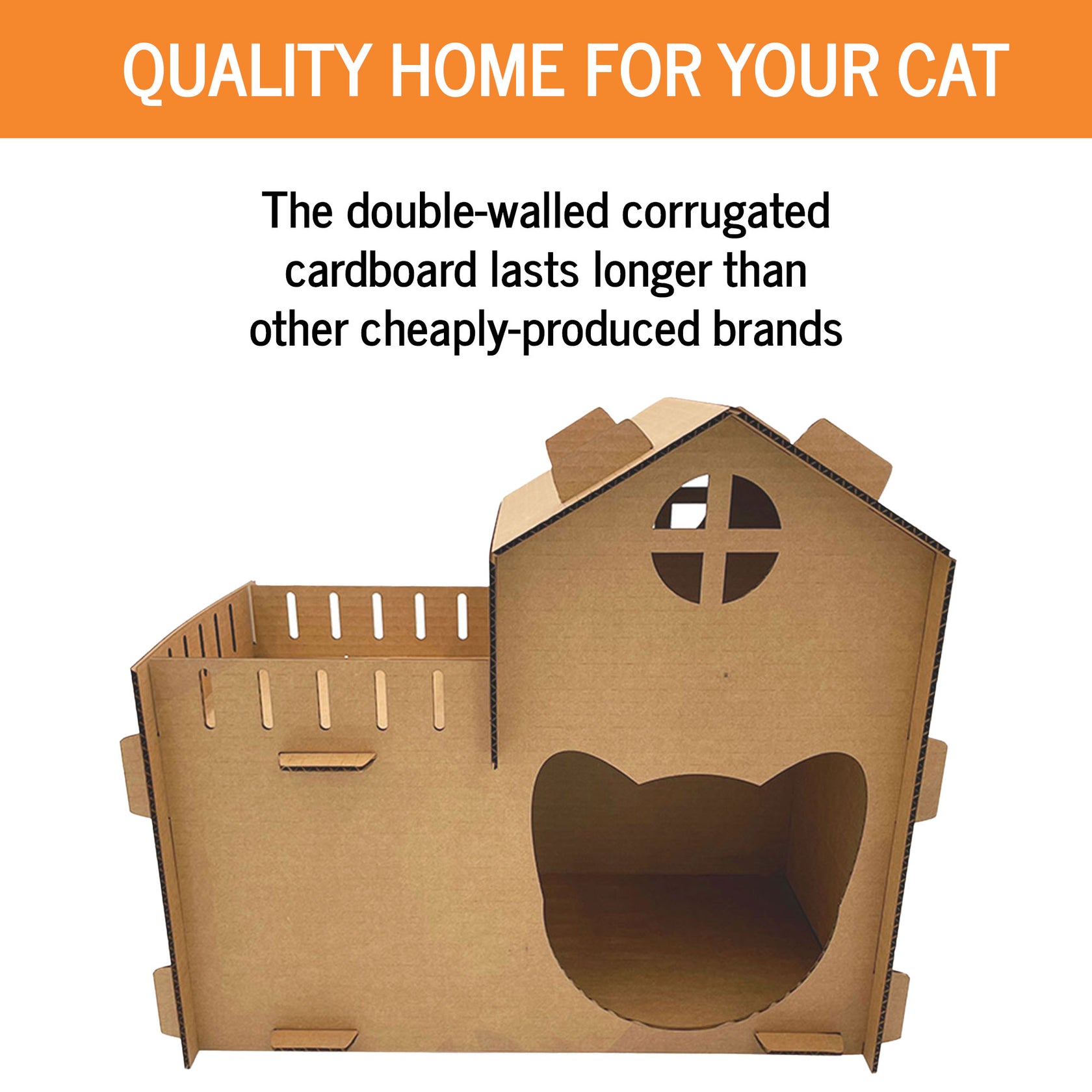 Kitty House | Cardboard Cat Homes